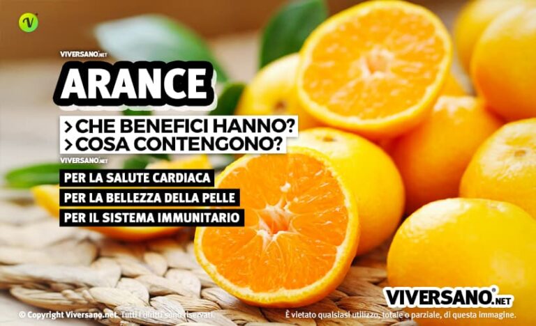 Arance: proprietà, valori nutrizionali, benefici e controindicazioni