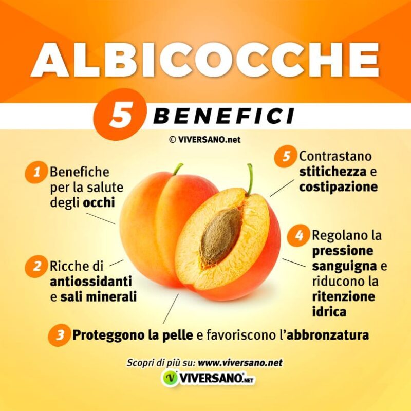 Albicocche: proprietà, calorie, valori nutrizionali e controindicazioni